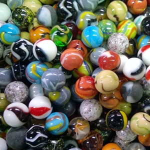 Target Marbles, 5/8" diameter or 16mm